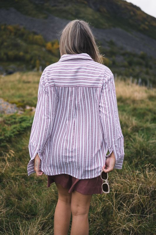 Bibi Crepe Shirt Terracotta - Vakre Vene