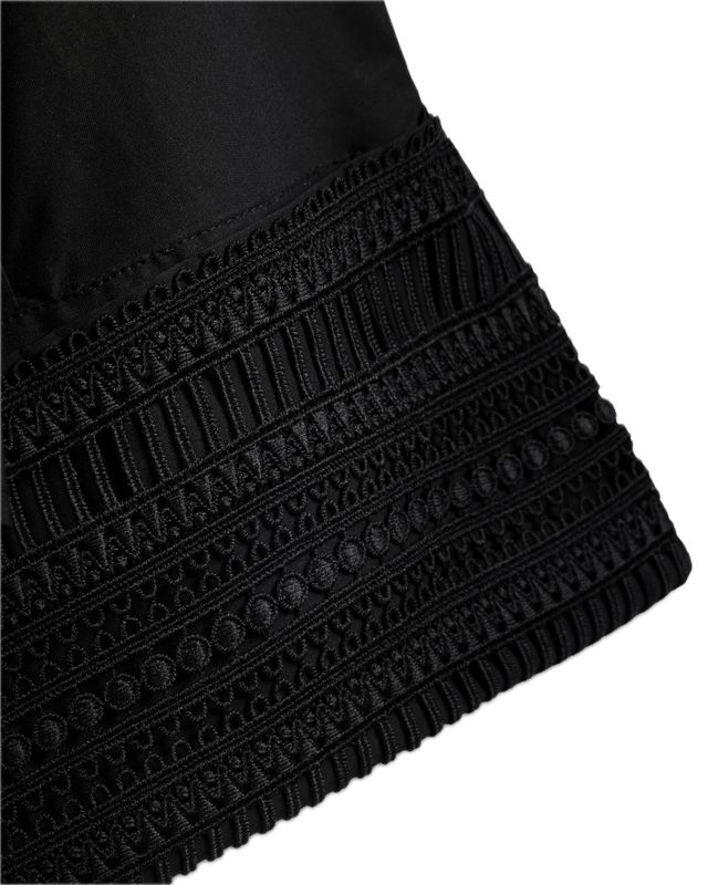 Atari Lace Shirt Ink Black - Vakre Vene