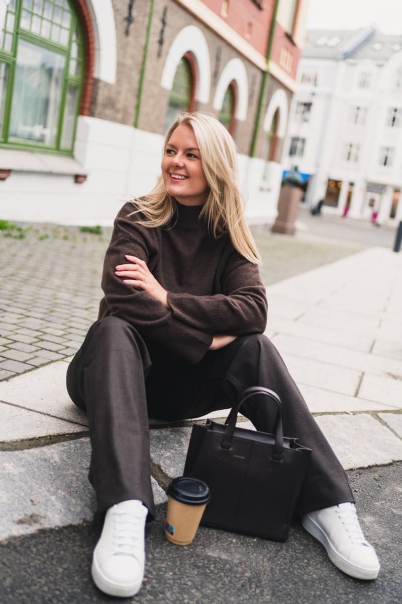 Mandy Dark Brown Melange - Vakre Vene